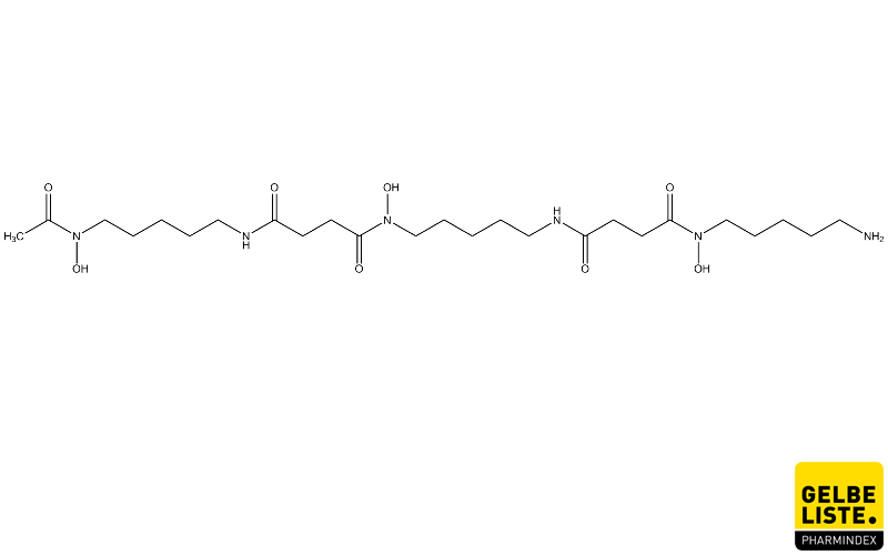 Deferoxamin - Anwendung, Wirkung, Nebenwirkungen | Gelbe Liste